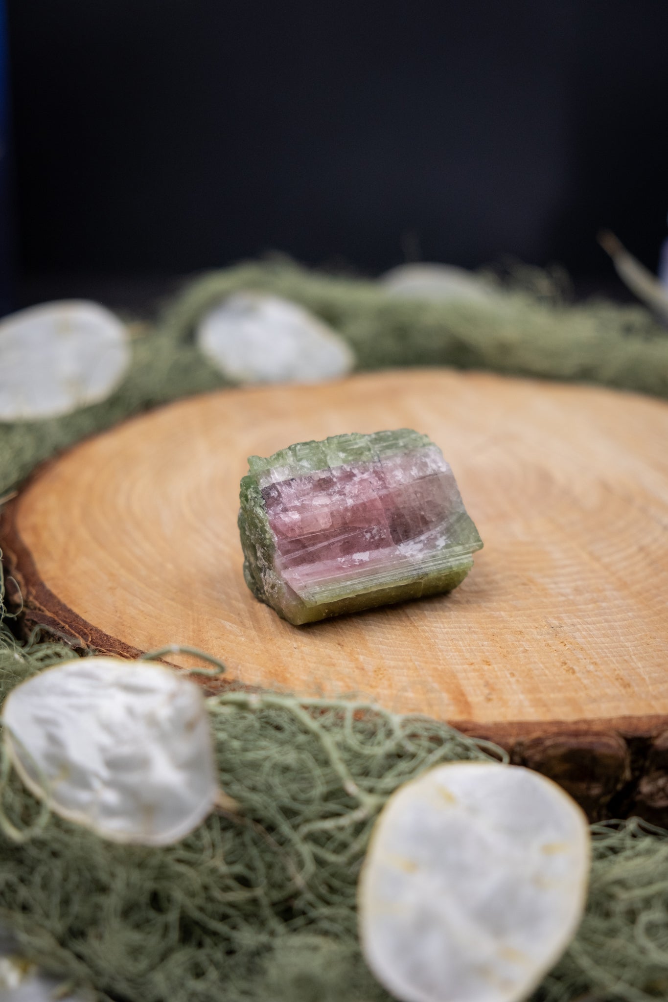 Watermelon Tourmaline Rough Crystal, Pink and Green Heart Chakra Stone ...